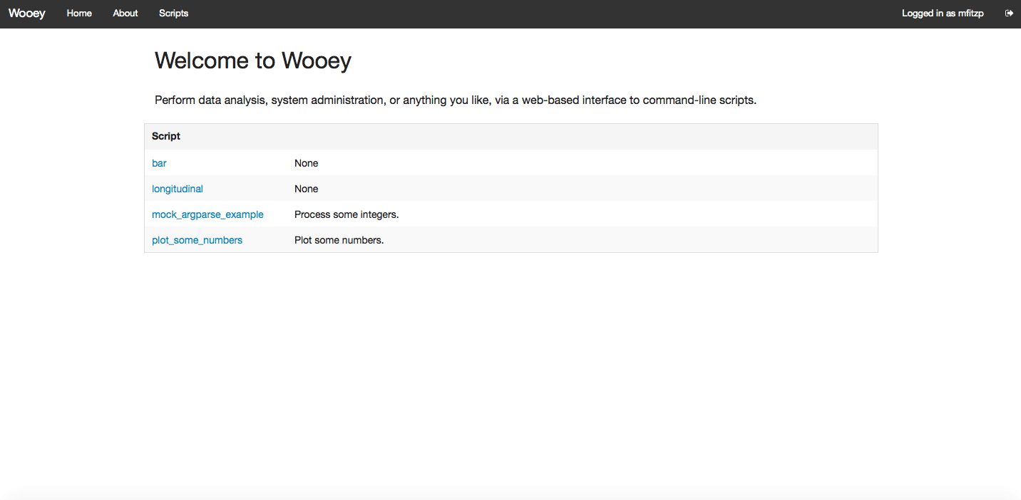 Wooey — Simple Automated Web Uis For Python Scripts